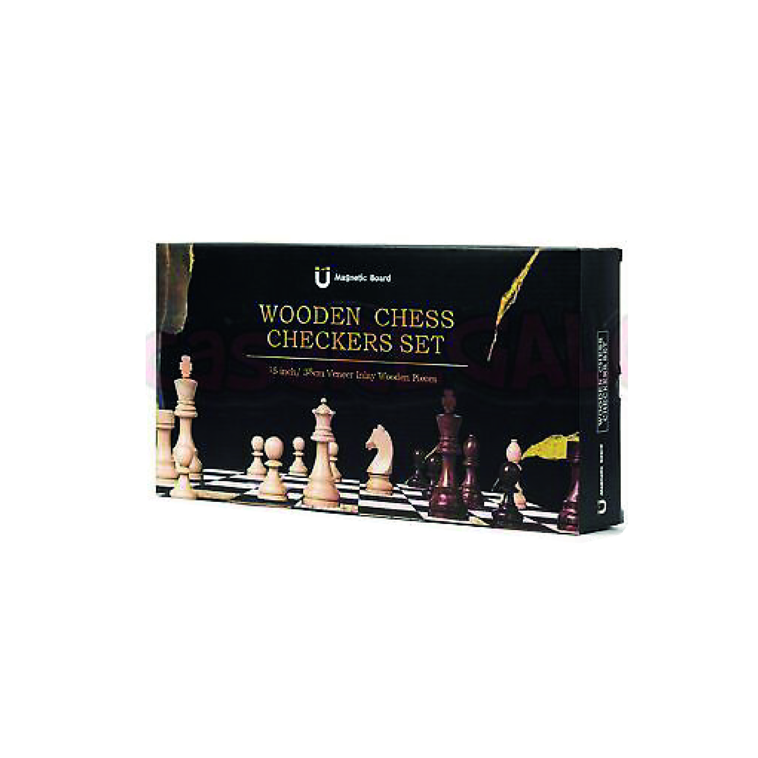WOODEN CHESS CHECKERS SET - The cool shop